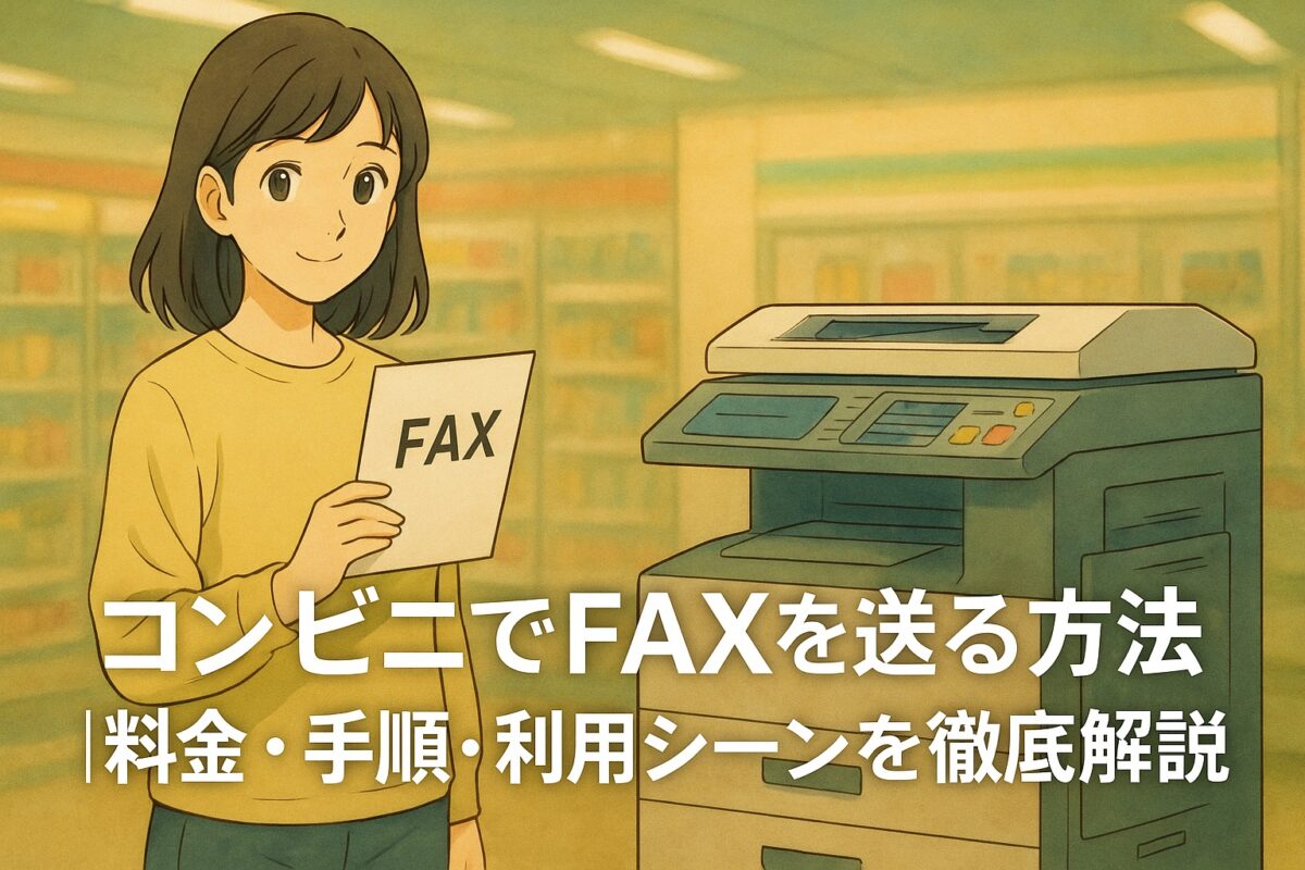 コンビニでFAXを送る方法｜料金・手順・利用シーンを徹底解説｜えりの知恵ノート