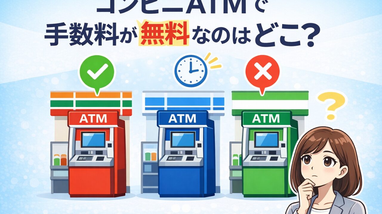 コンビニATMで手数料が無料なのはどこ？銀行・時間帯別に解説｜えりの知恵ノート