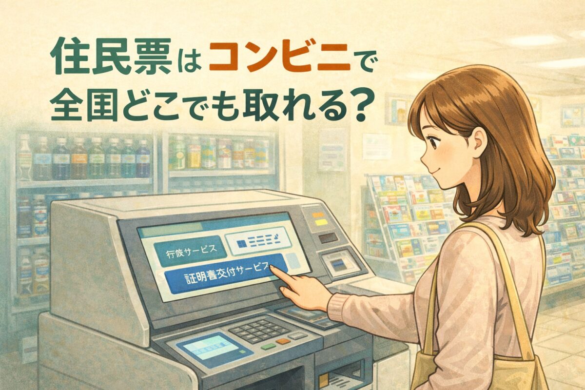 住民票はコンビニで全国どこでも取れる？必要なもの・注意点まとめ｜えりの知恵ノート