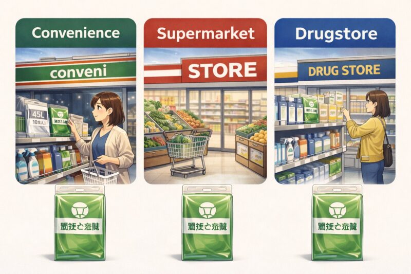 コンビニで自治体指定ごみ袋は買える？売っている場所と注意点を解説｜えりの知恵ノート